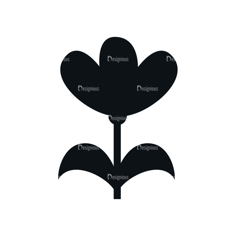 Simple Flat Flowers Set 1 Vector Flower 05 | Designious