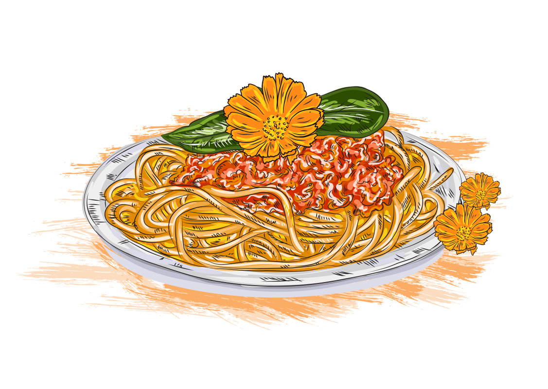 Tomato, Spaghetti Vector Image Vector Spaghetti Whith Tomato Sauce