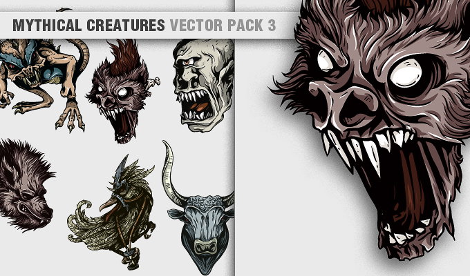 Mythical Creatures Vector Pack 3