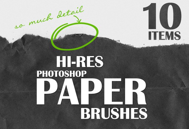 Ripped Paper Photoshop Brushes | Designious
