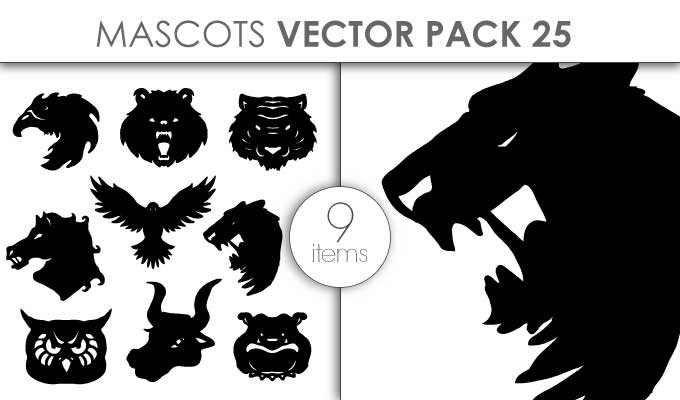 Vector Mascots Pack 25 | Designious