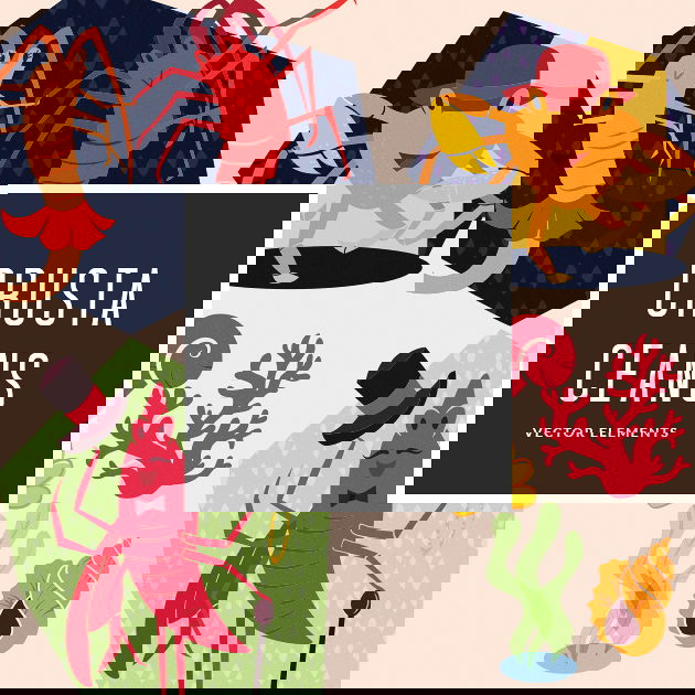 Crustaceans 9 Vector Pack