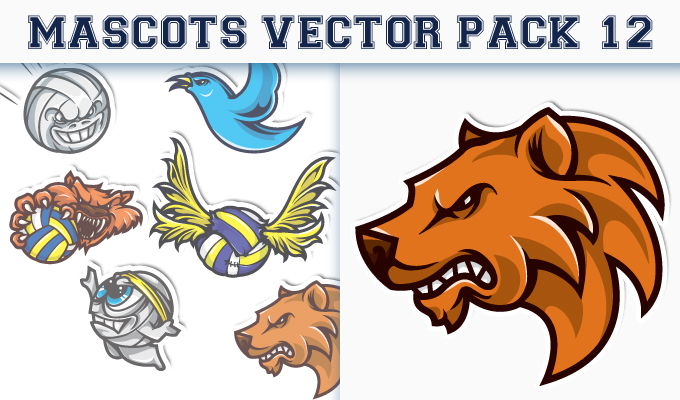 Mascots Vector Pack 12