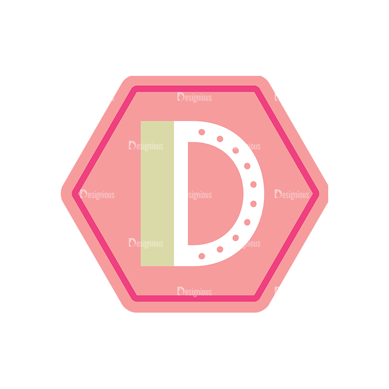 Alphabet Vector Set 1 Vector D