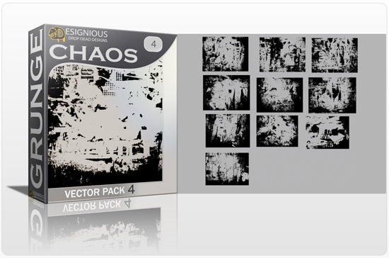 Grunge Chaos Vector Pack 4 | Designious