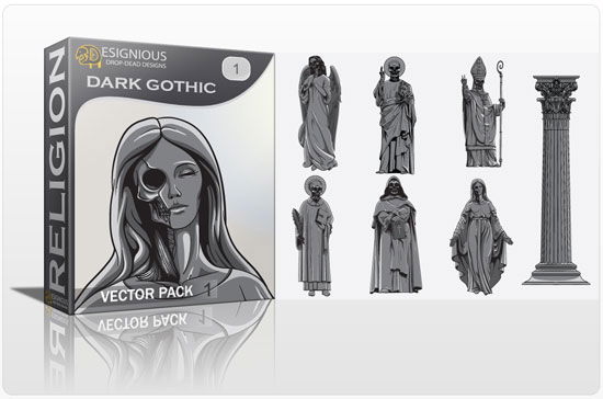 Dark gothic vector pack
