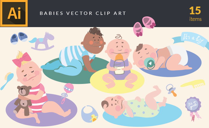 Babies Vector Pack | Designious