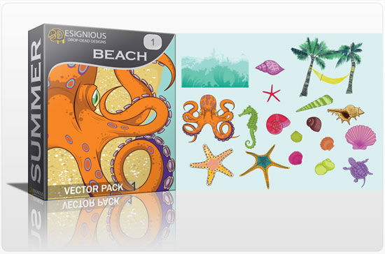 Beach vector pack 1