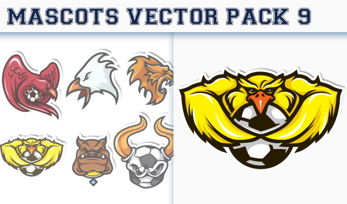 Mascots Vector Pack 9 | Designious