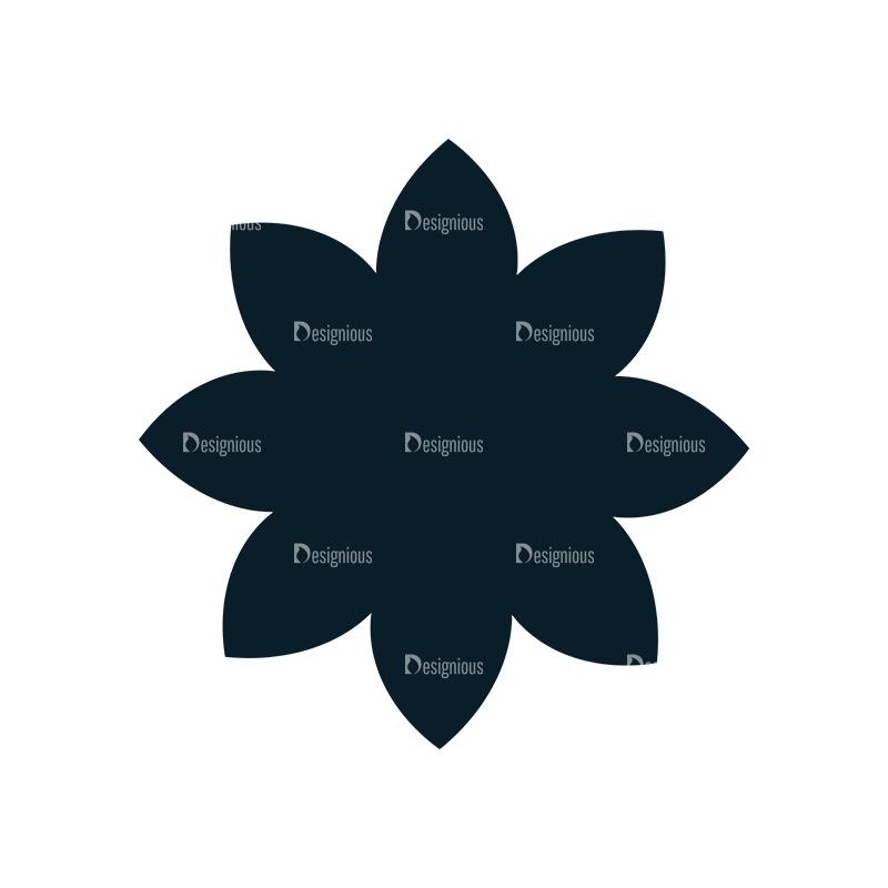 Simple Flat Flowers Set 2 Vector Flower 09