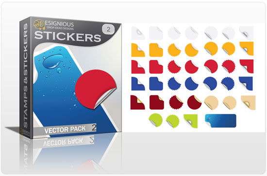 Stickers vector pack 2