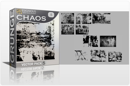 Grunge Chaos Vector Pack 5 | Designious