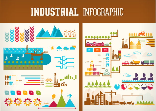 Industrial Infographic Vector