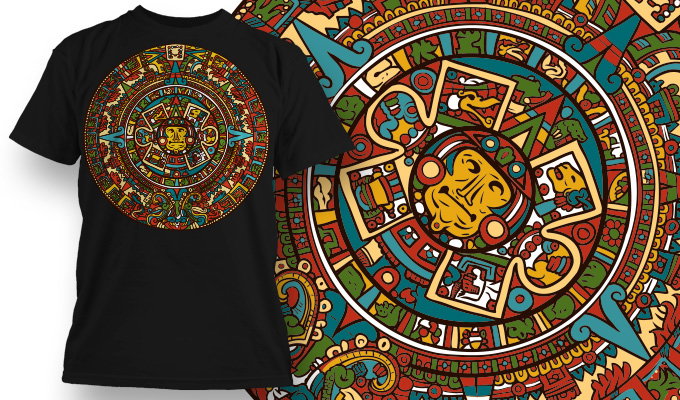 Aztec T-shirt Design 821