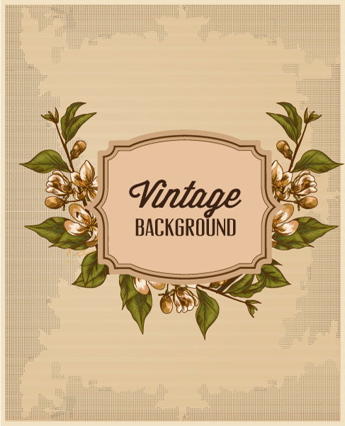 Spring Vector Illustration: Vintage Vector Illustration Illustration ...
