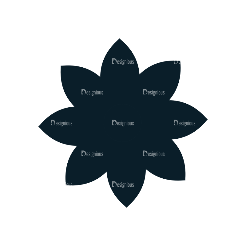Simple Flat Flowers Set 2 Vector Flower 03 | Designious