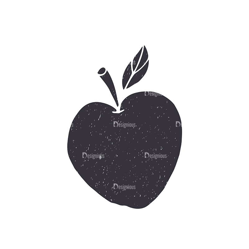Back To School Elements Set 1 Vector Small Apple