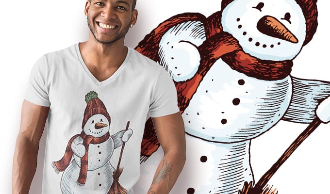 Free Snowman T-shirt Design